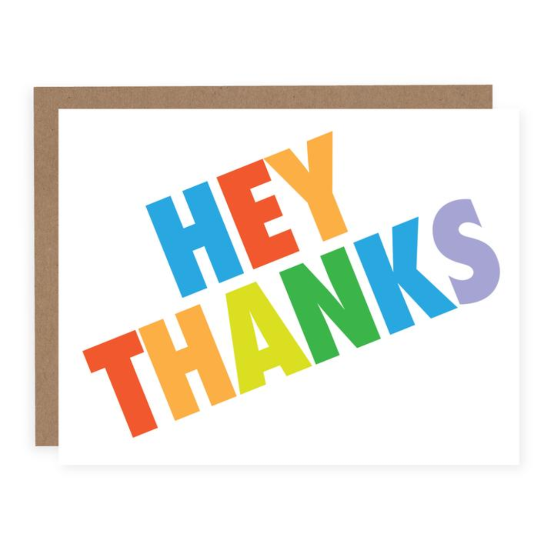 HEY THANKS CARD – Market Candle Company